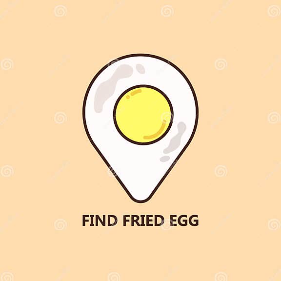 Find fried egg logo vector stock vector. Illustration of shape - 262808422