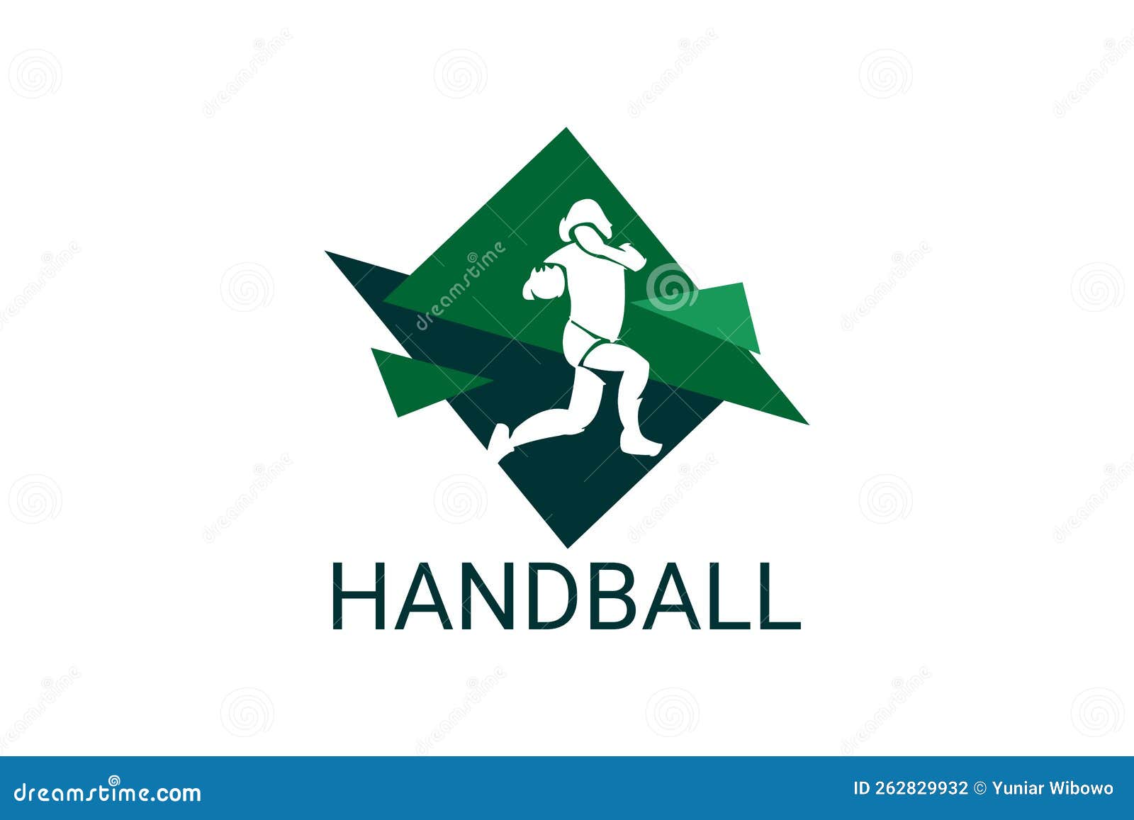 Handball Symbol Sport Vector Line Icon. Handball Player Symbol Stock ...