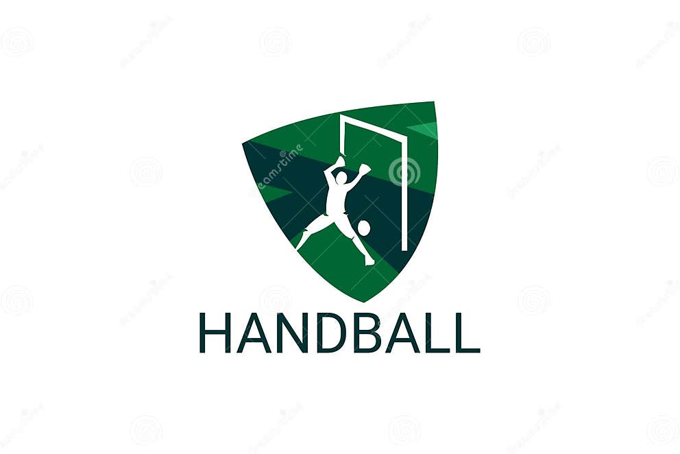 Handball Symbol Sport Vector Line Icon. Handball Player Symbol Stock ...
