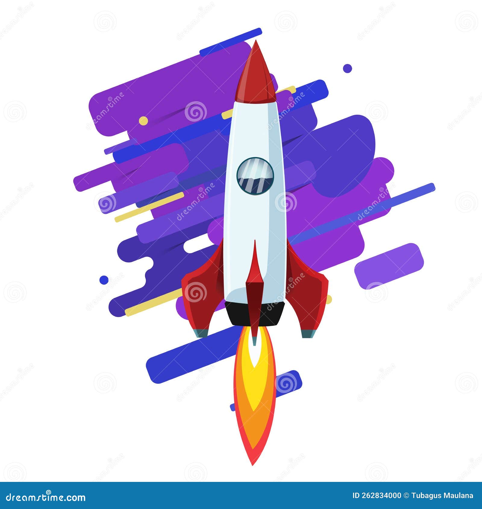 Modern Rocket Background Poster Vector Image Stock Vector ...