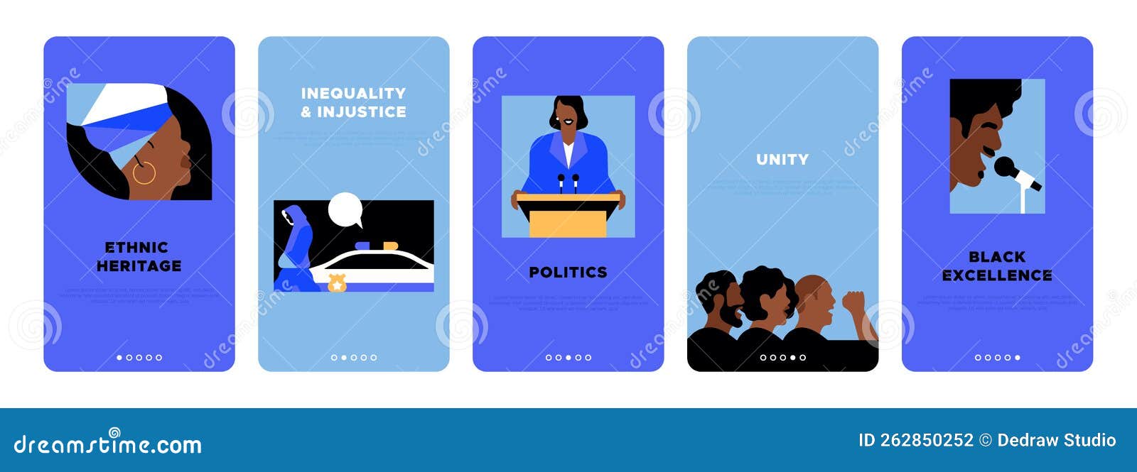 Black Lives Matter Vertical Banner Template Set Editorial Photography ...