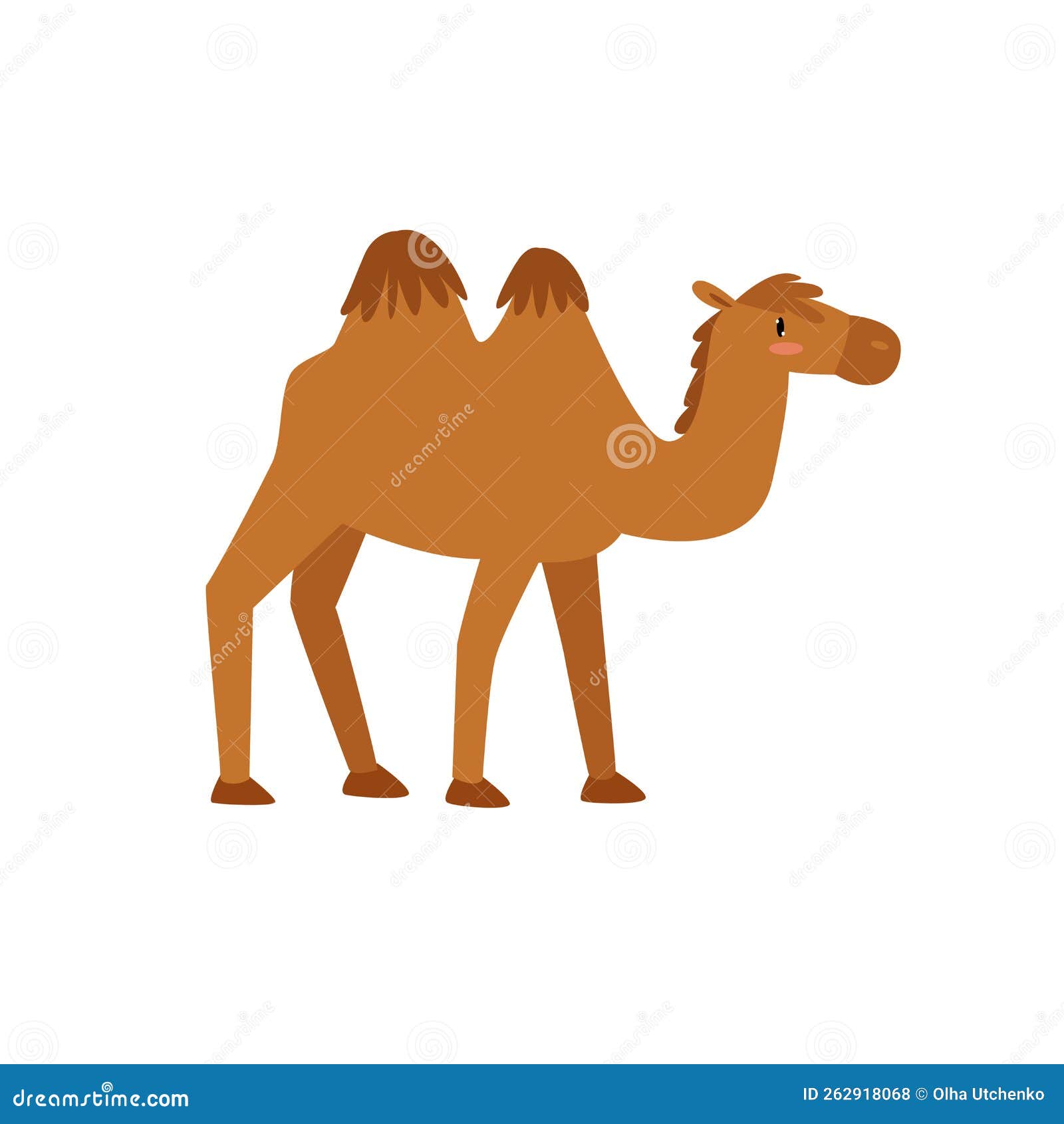 Print. Cartoon Camel. Funny Camel. African Animal. Stock Illustration ...