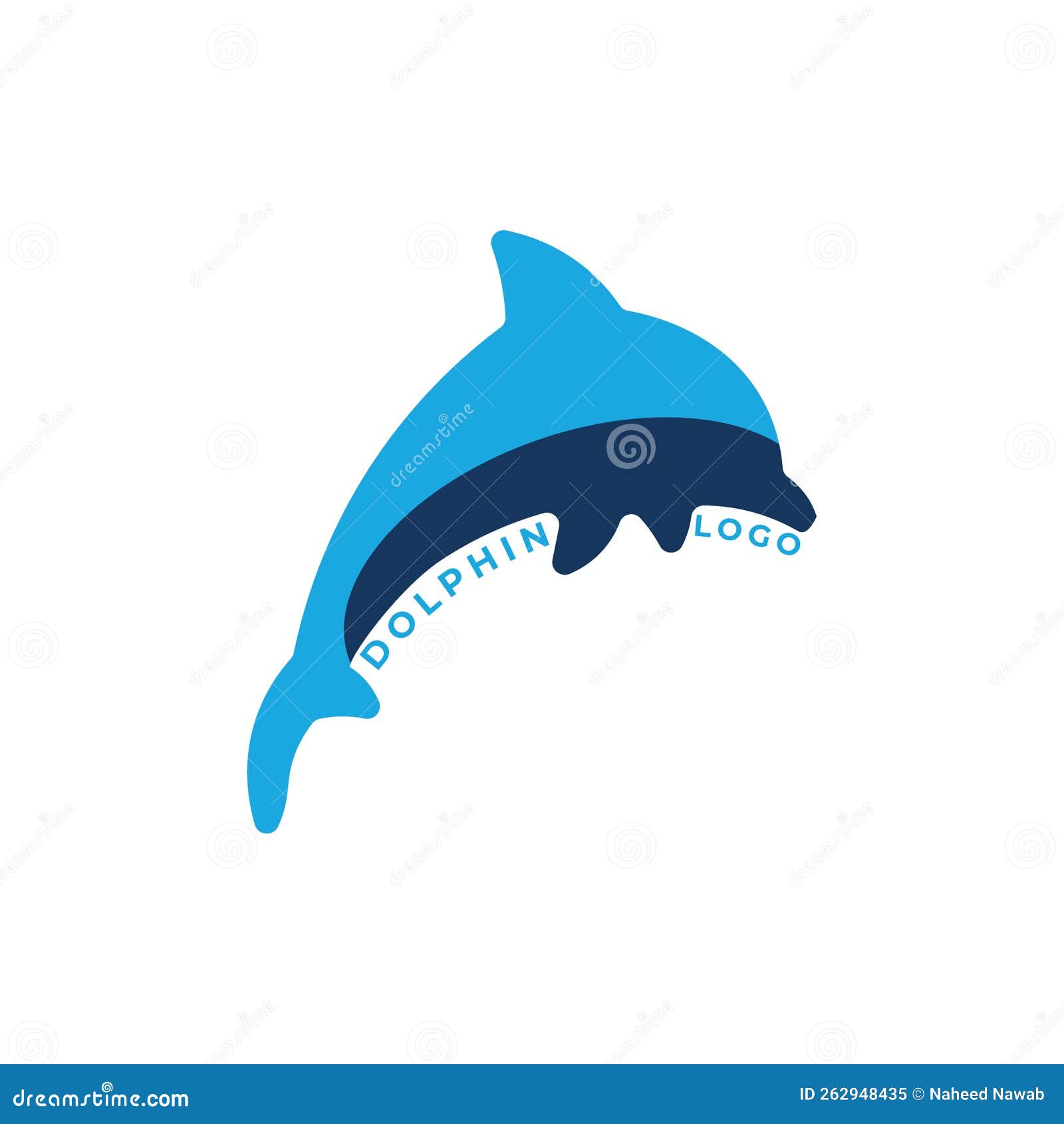 DOLPHIN LOGO VECTOR TEMPLATE Stock Illustration - Illustration of ...