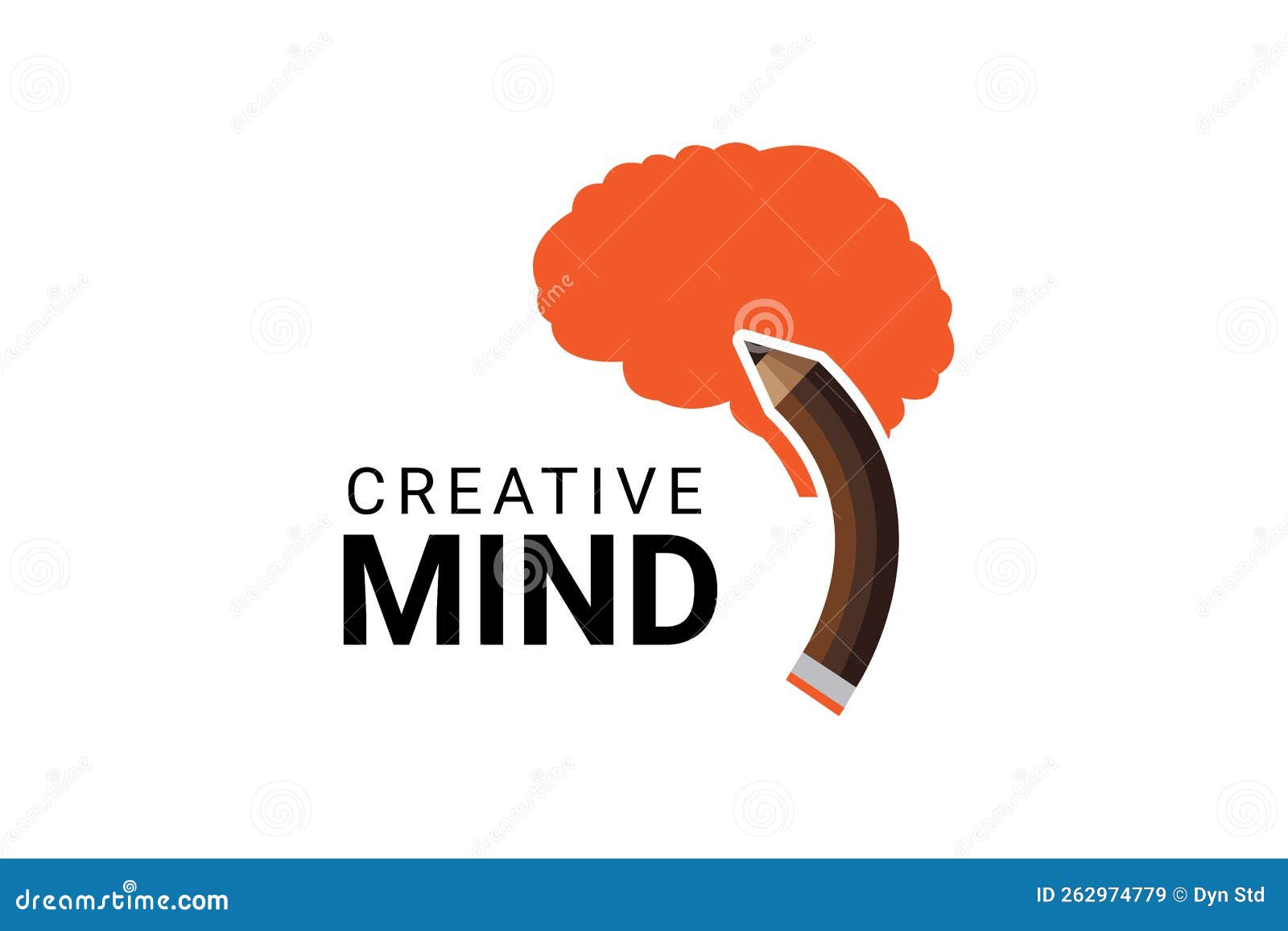 Creative Mind Logo Design Template Stock Vector - Illustration of ...