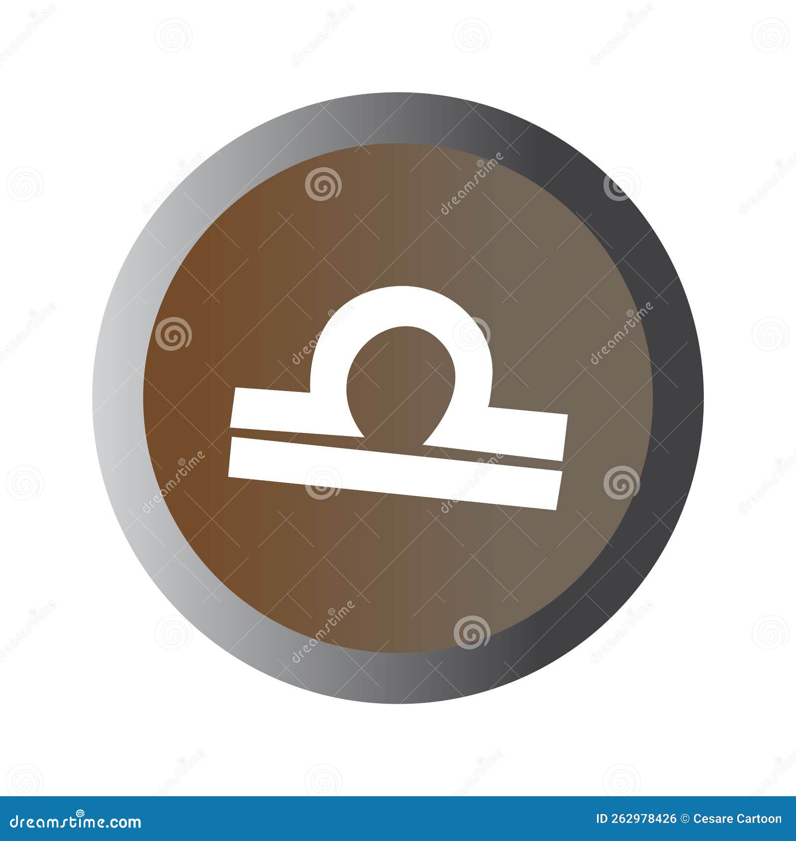 Simple button symbol libra stock vector. Illustration of horoscope ...