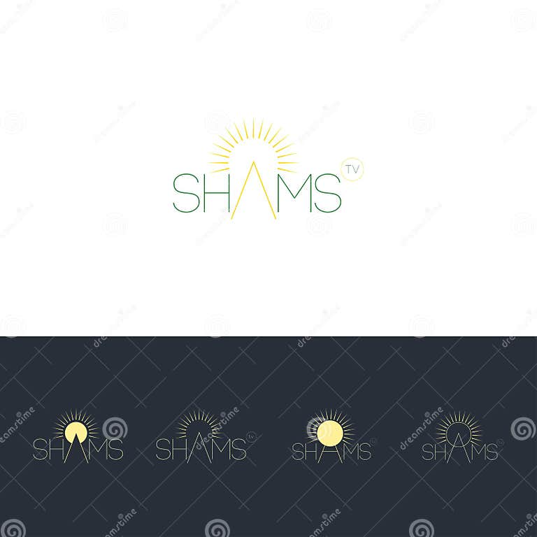 Creative Arabic Calligraphy. (Shams) in Arabic Name Means Sun. Logo ...