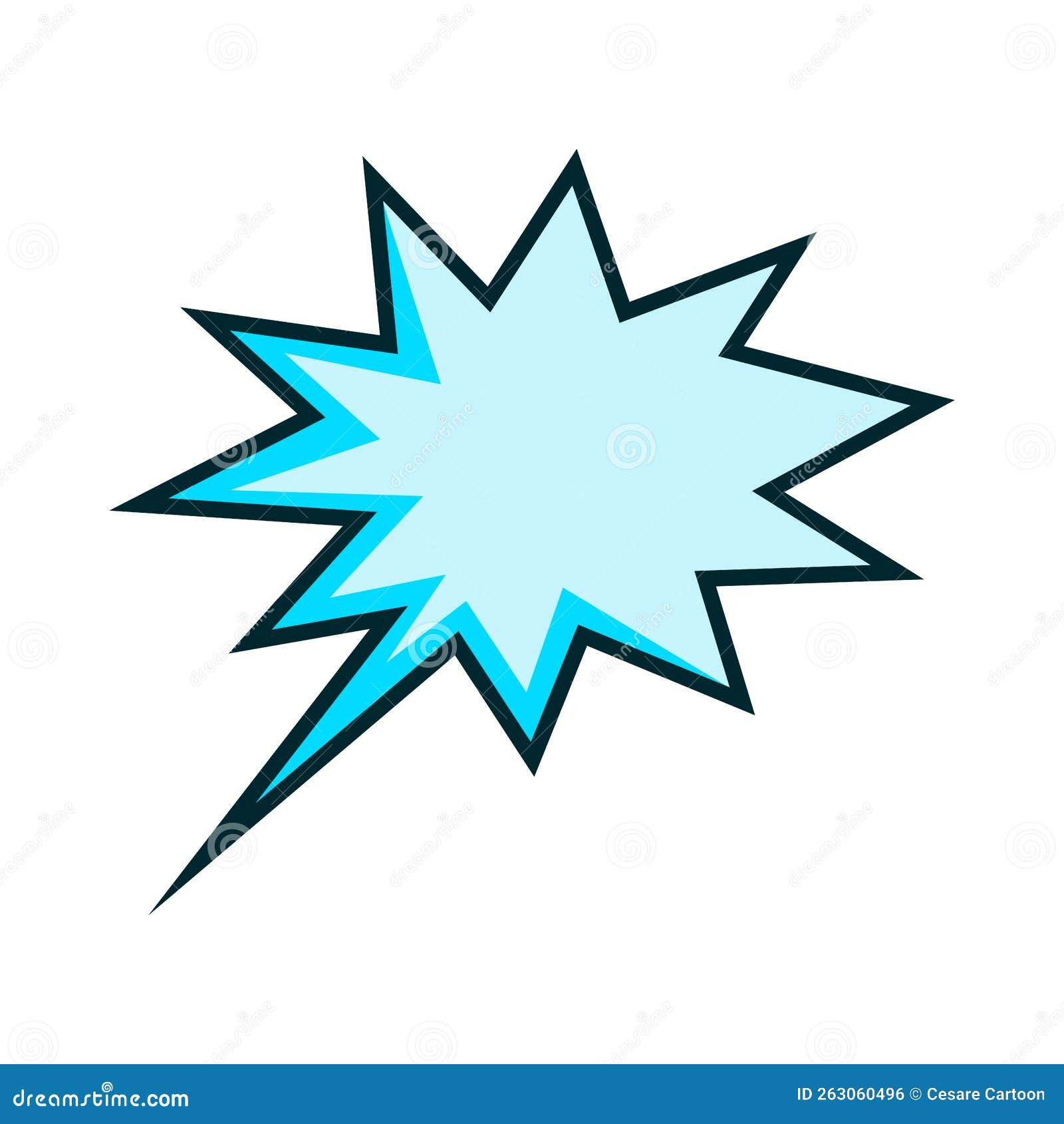 Cartoon word bubble stock vector. Illustration of balloon - 263060496