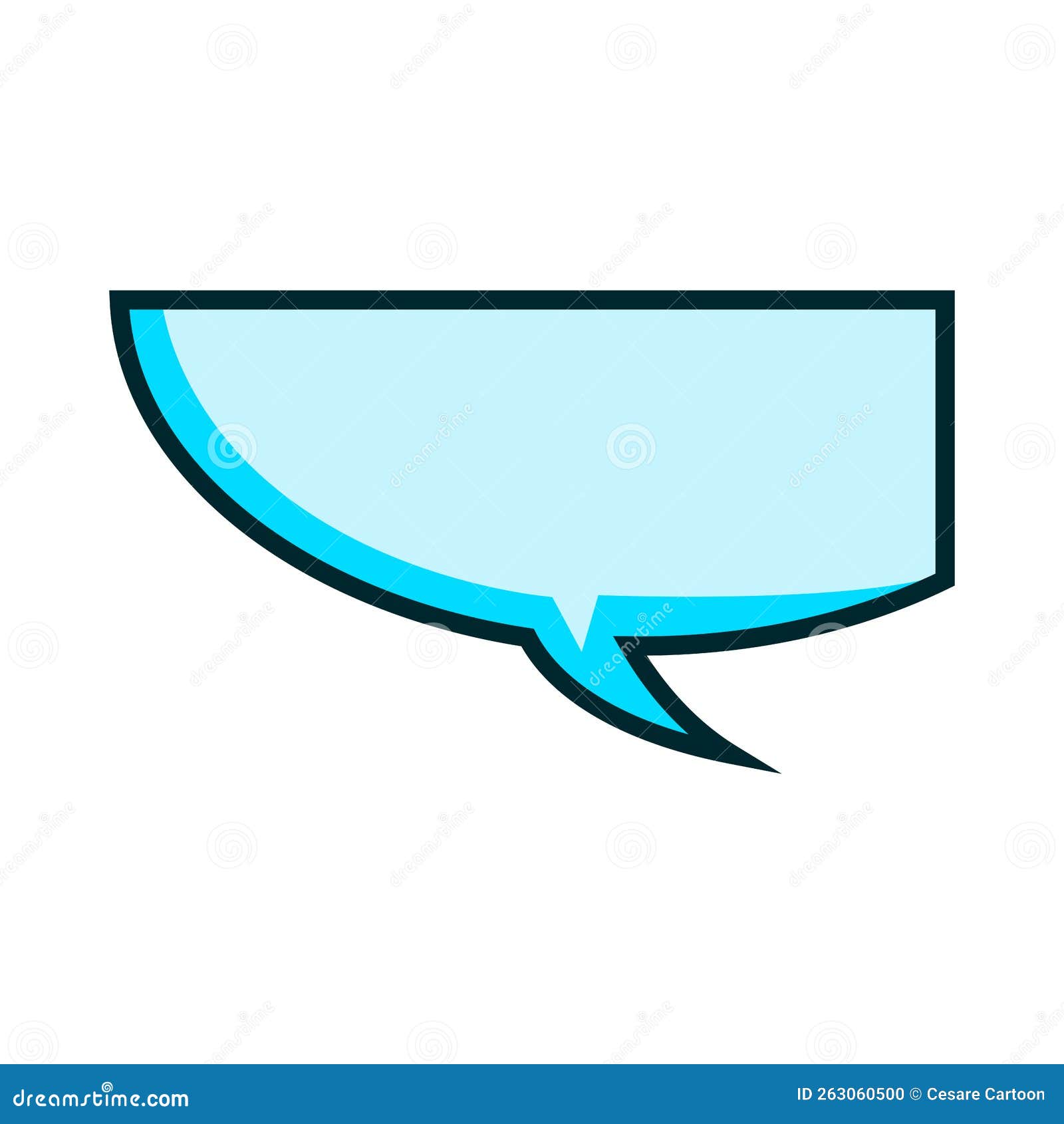 Cartoon word bubble stock vector. Illustration of talk - 263060500