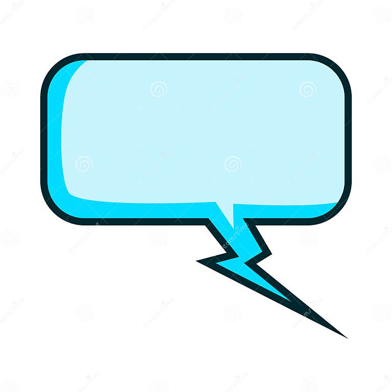 Cartoon word bubble stock vector. Illustration of flat - 263060506