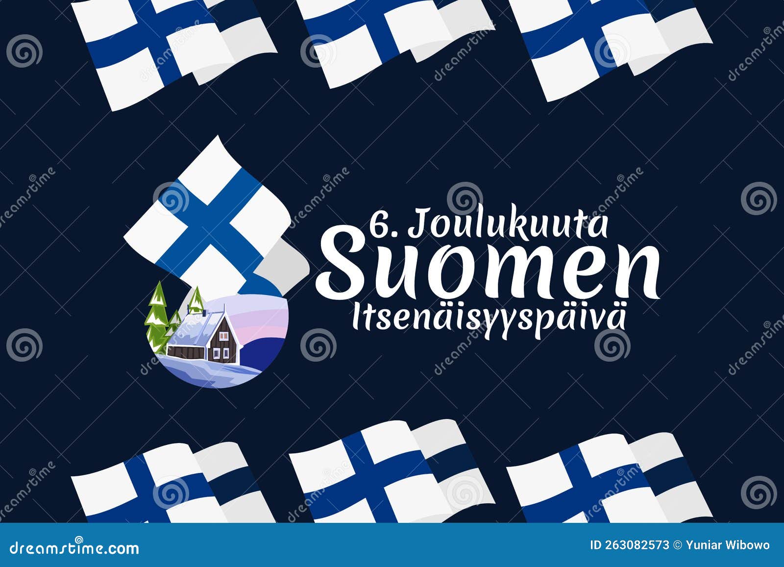 Translation: December 6, Happy Independence Day. Independence Day of ...