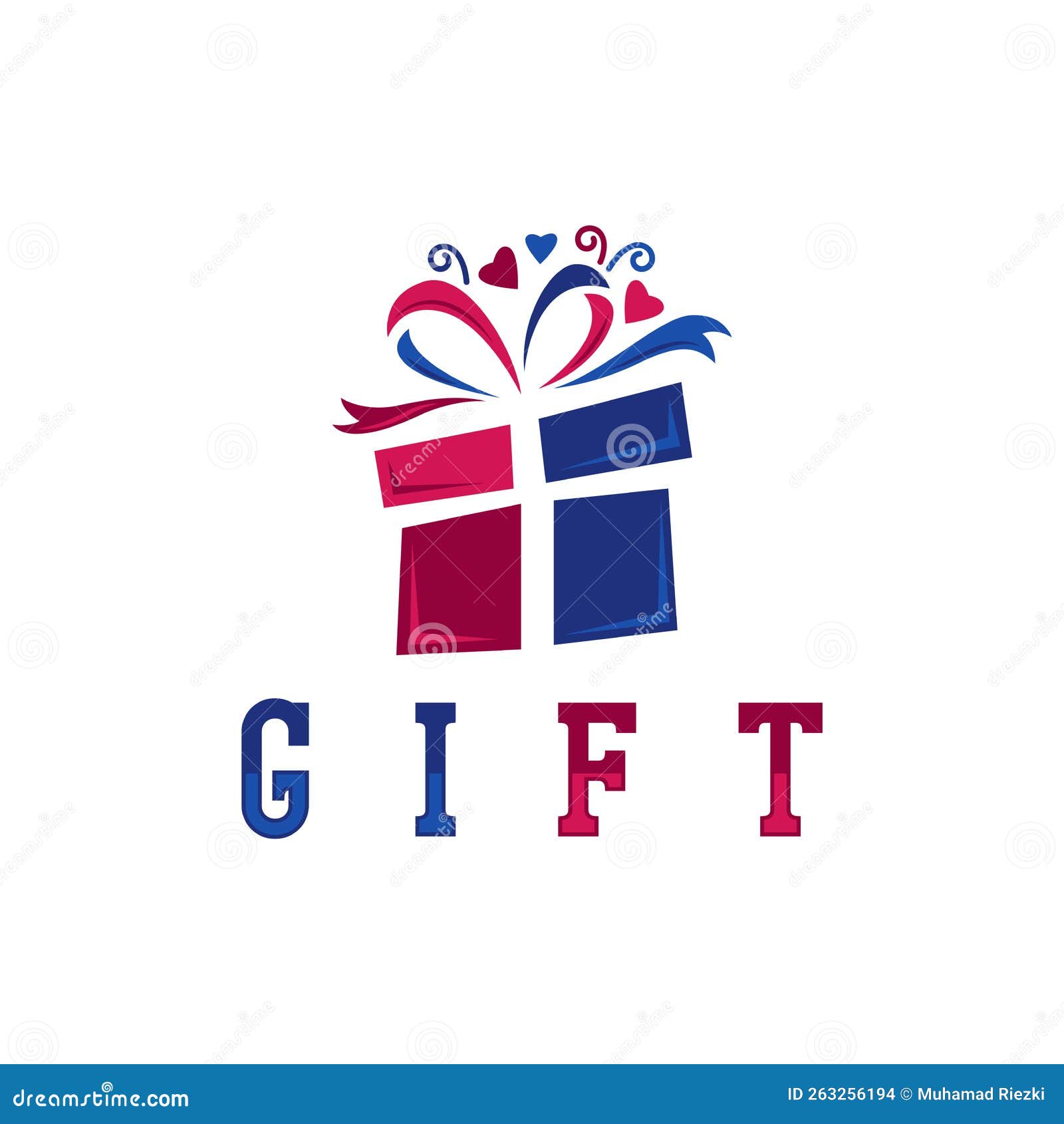 Gift Shop Logo Icon, Colorful, Emblem, Design Abstract. Vector ...