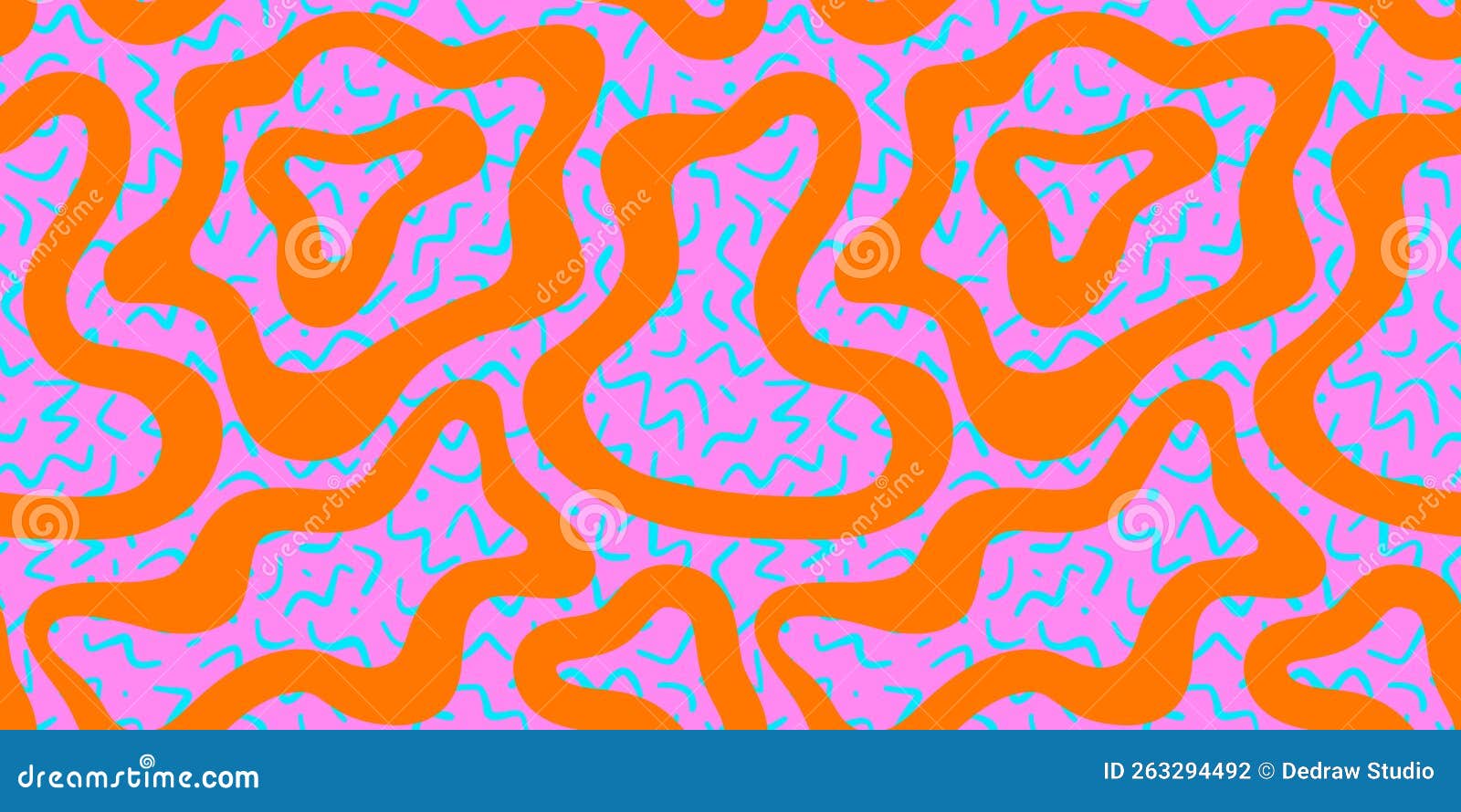 Abstract Colorful Neon Print Seamless Pattern Illustration Stock Vector ...