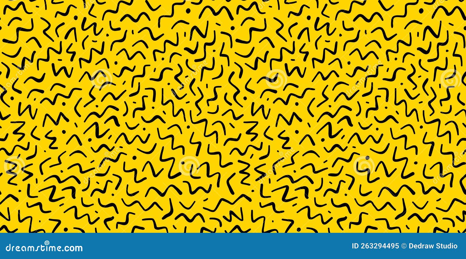 Abstract Colorful Scribble Print Seamless Pattern Illustration Stock ...