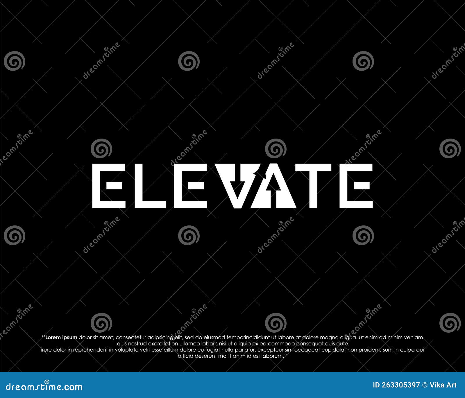 Abstract Elevate Logo. Geometric Shapes Stairs Symbol Isolated On White ...
