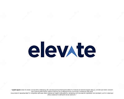 ELEVATE Modern Logo Vector TYPOGRAPHY for Download Stock Vector ...