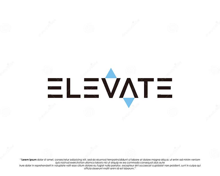 ELEVATE Modern Logo Vector TYPOGRAPHY for Download Stock Vector ...