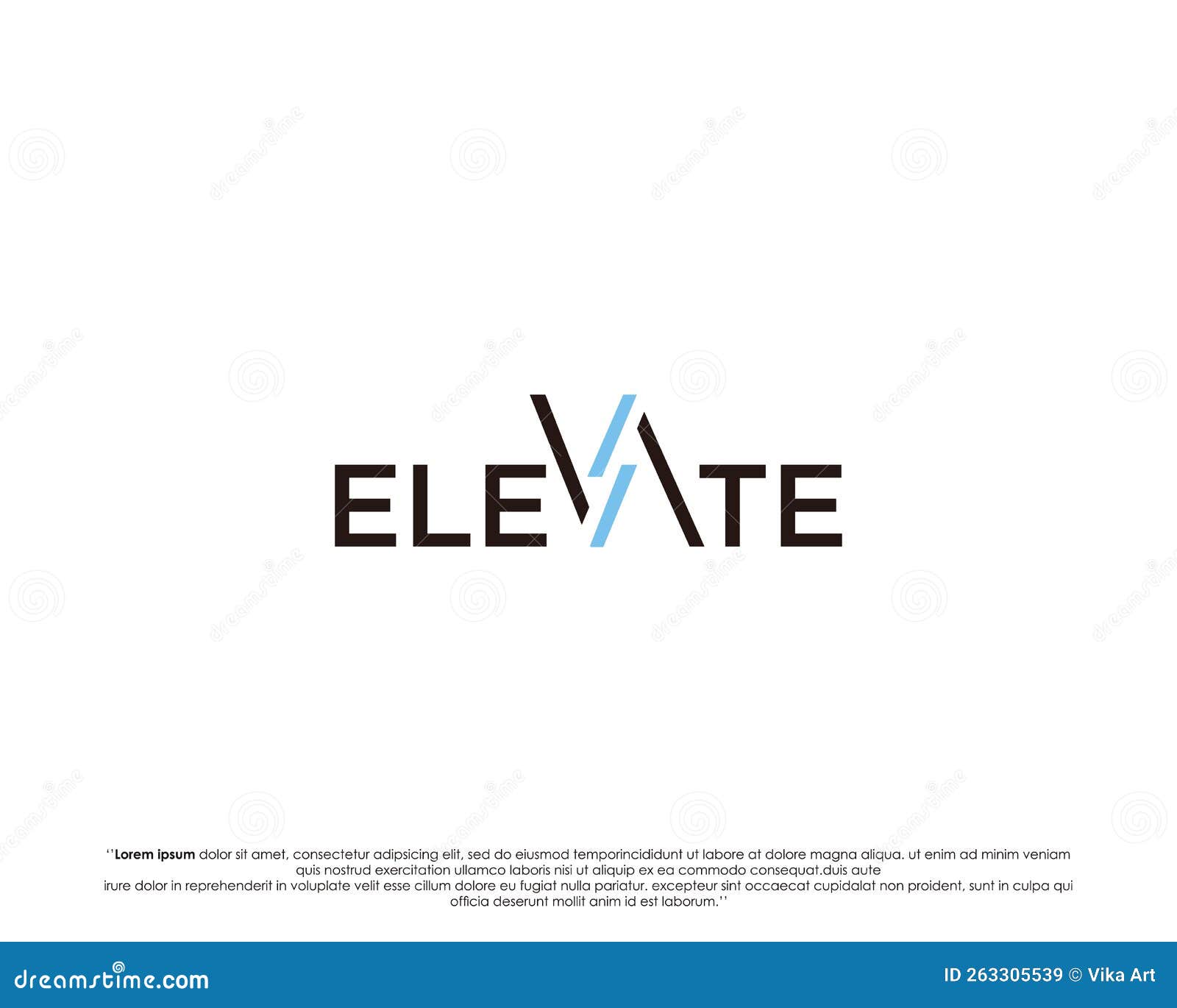 Abstract Elevate Logo. Geometric Shapes Stairs Symbol Isolated On White ...