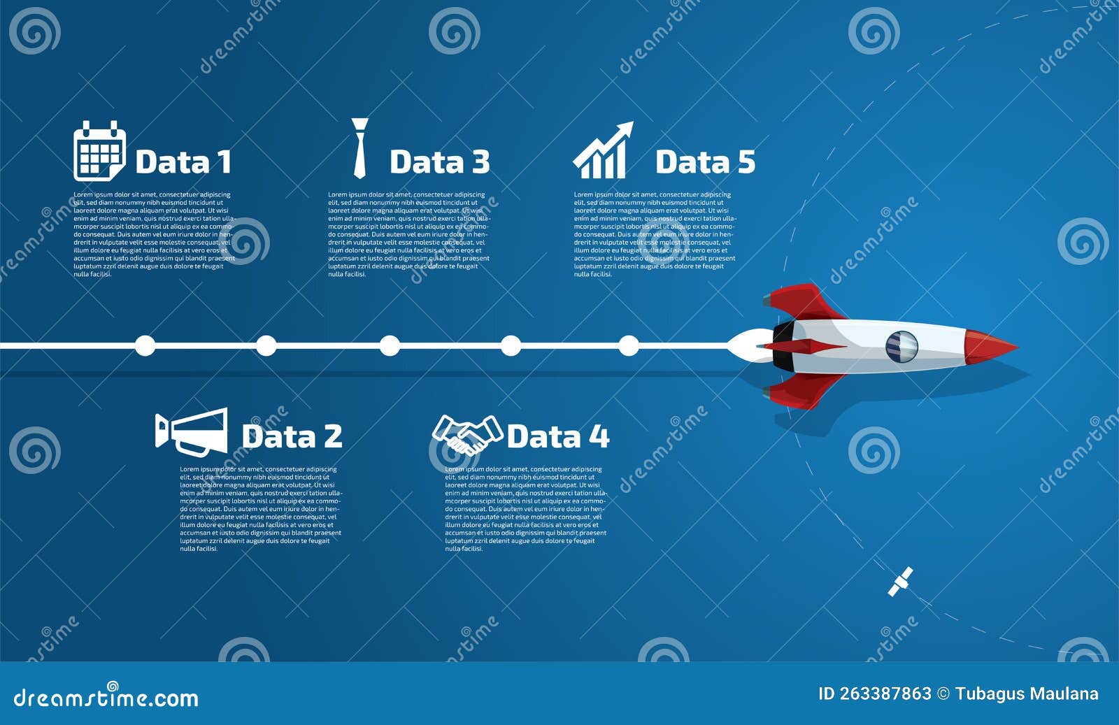 Rocket Launcher Infographic Timeline Vector Image Stock Vector ...