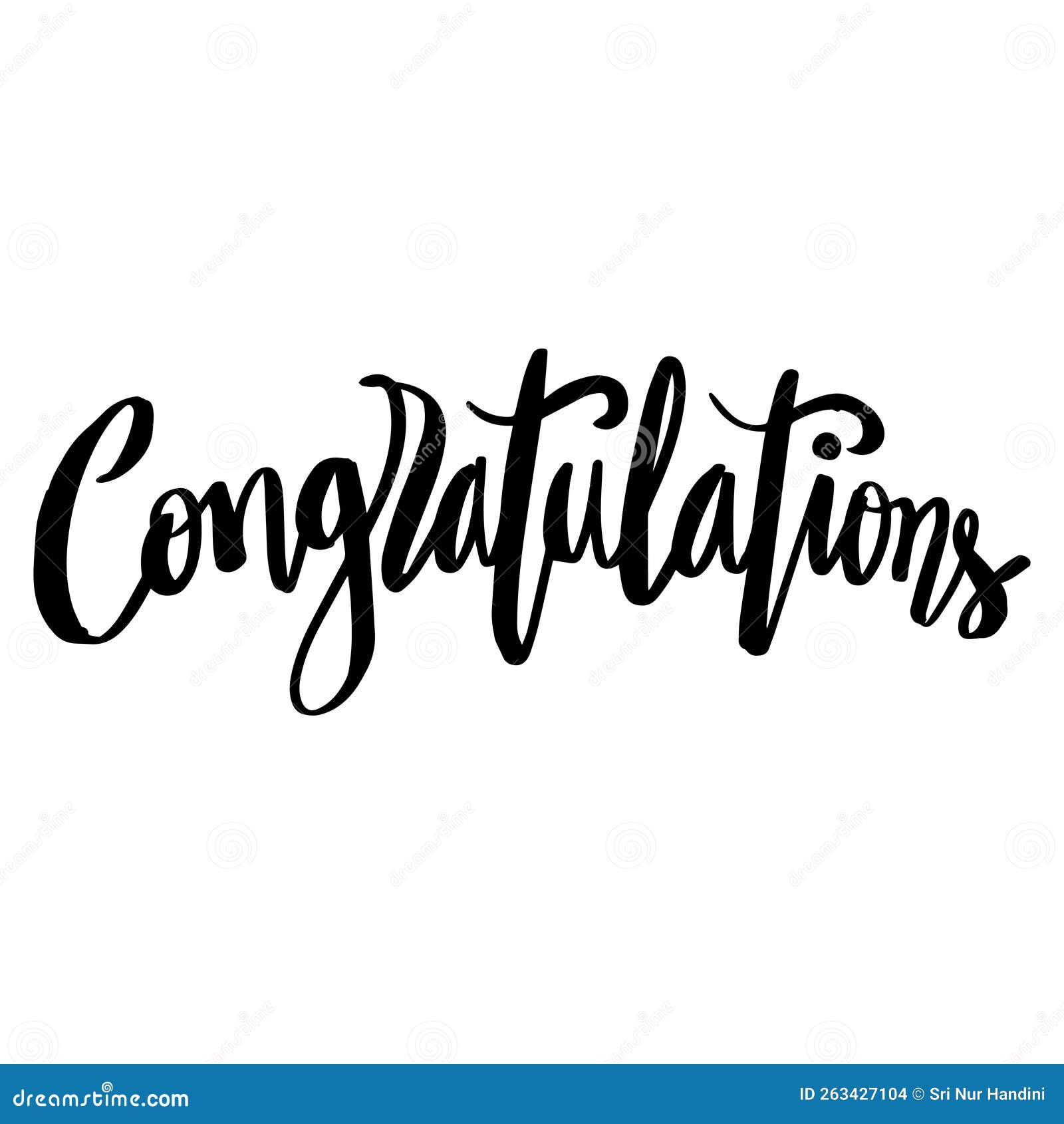 Congratulations Word Typography Design Illustration | CartoonDealer.com ...