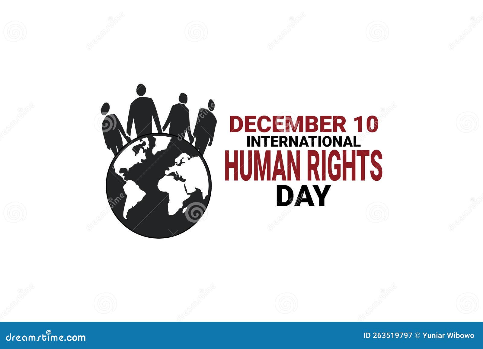 December 10, International Human Rights Day Vector Illustration. Stock ...