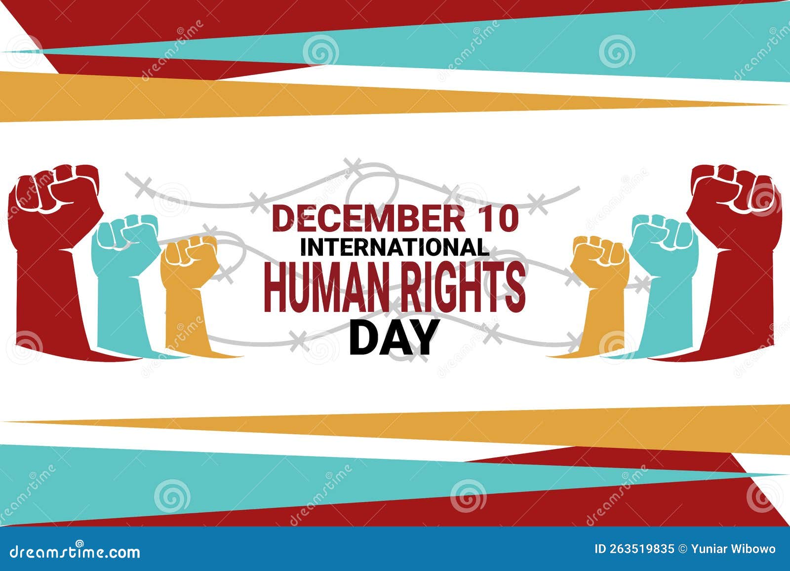 December 10, International Human Rights Day Vector Illustration. Stock ...