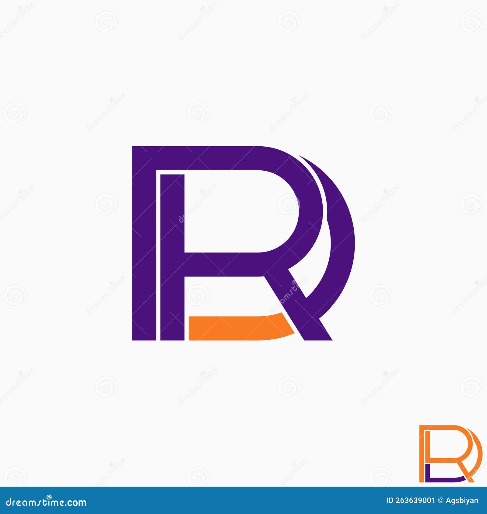 Simple and Unique Letter RD or DW Font on Connect. Related To Initial ...