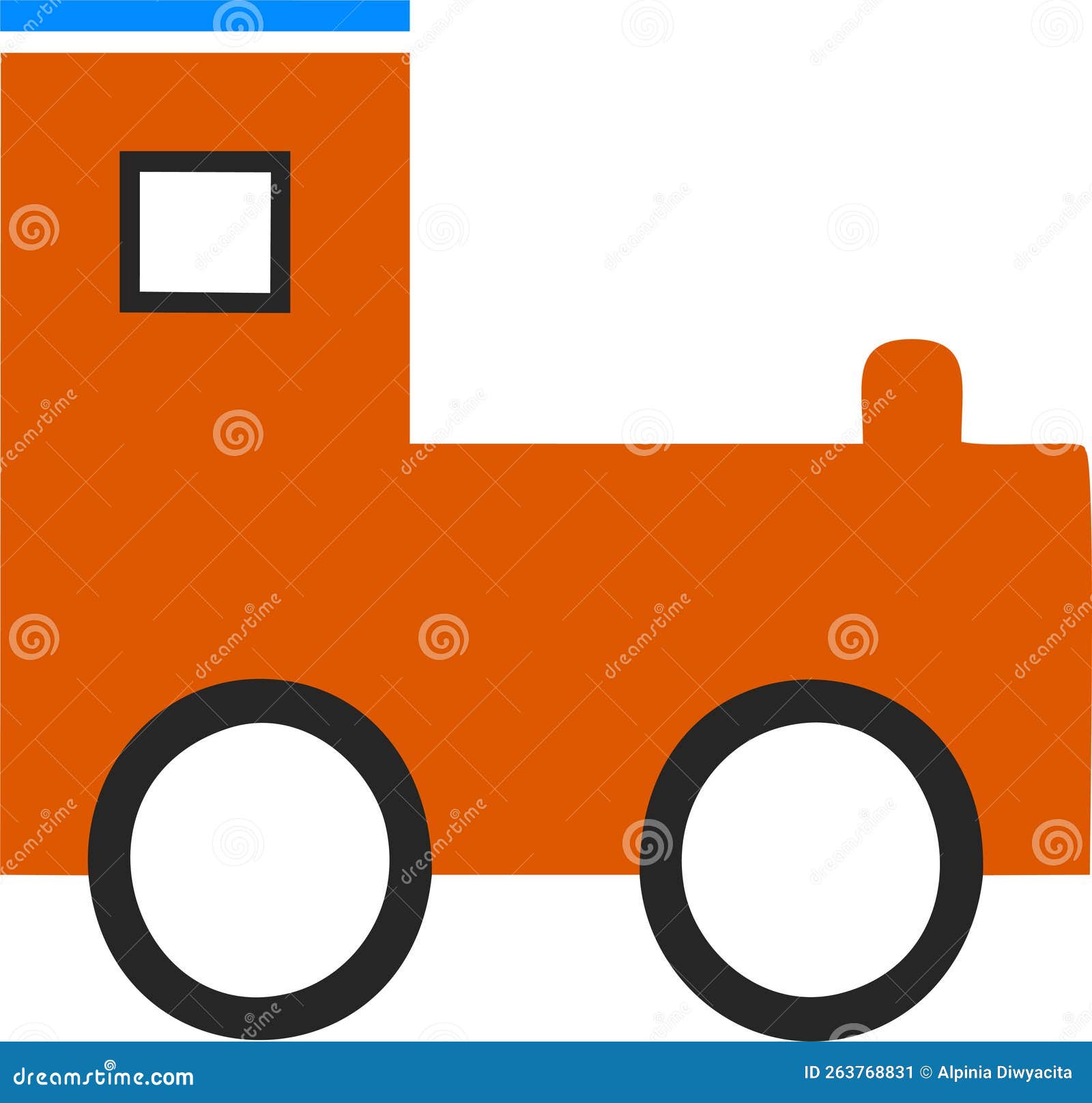 A simple toy train icon stock vector. Illustration of graphic - 263768831