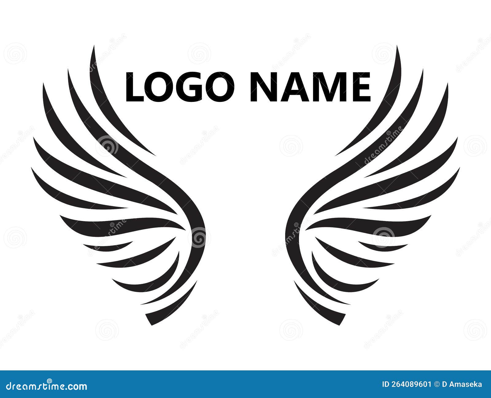 Fly and Power Logo Template Stock Vector - Illustration of graphic ...