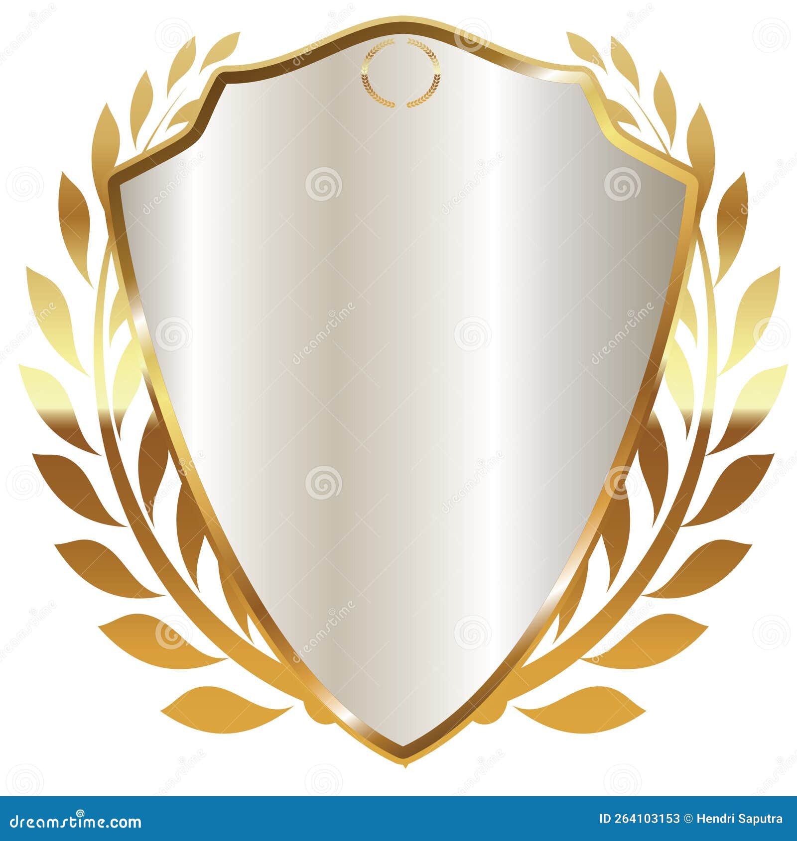 Shiny Metal Shield Vector Set Isolated. Stock Vector - Illustration of ...