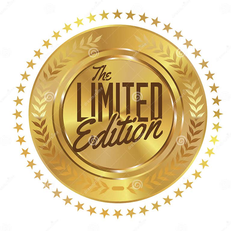 Gold Shield Shape Icon. 3D Golden Emblem Sign Isolated on White ...