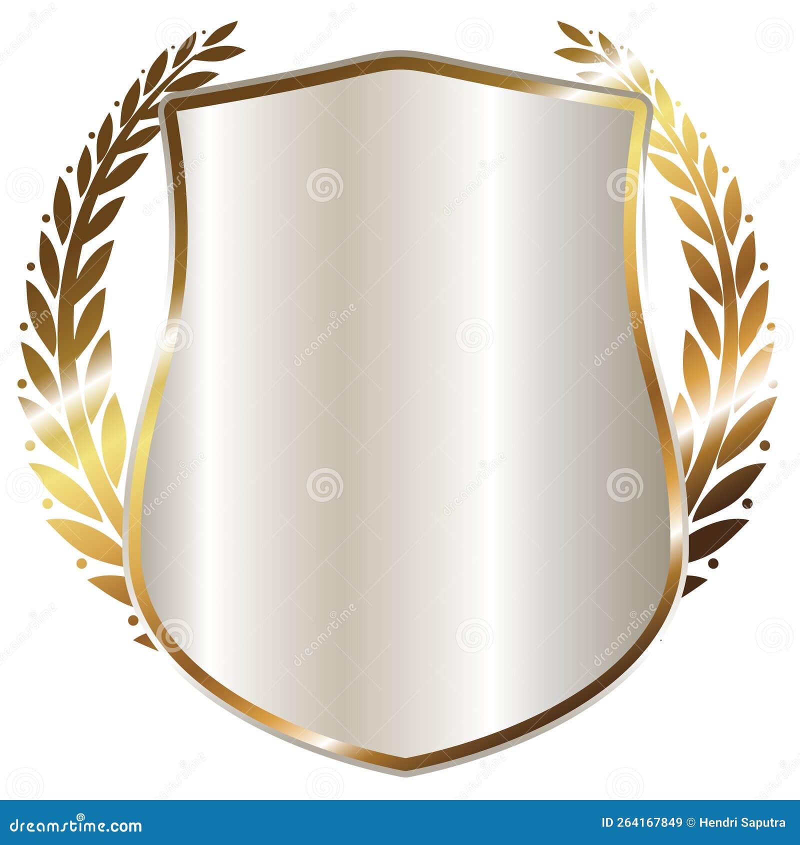 Shiny Metal Shield Vector Set Isolated. Stock Vector - Illustration of ...