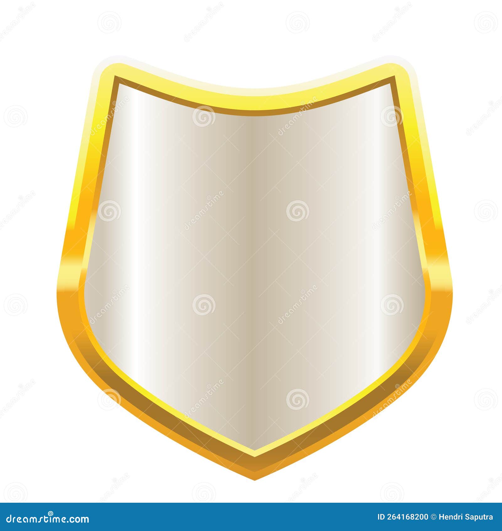 Shiny Metal Shield Vector Set Isolated. Stock Vector - Illustration of ...