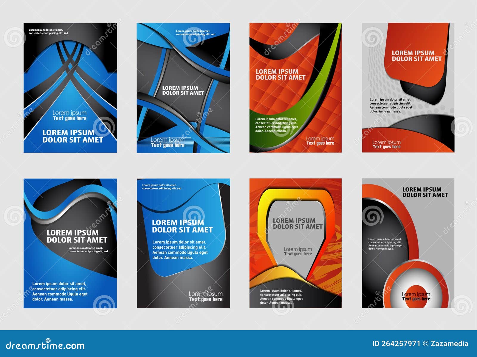 Corporate Business Card Collection Business Cards Stock Vector ...