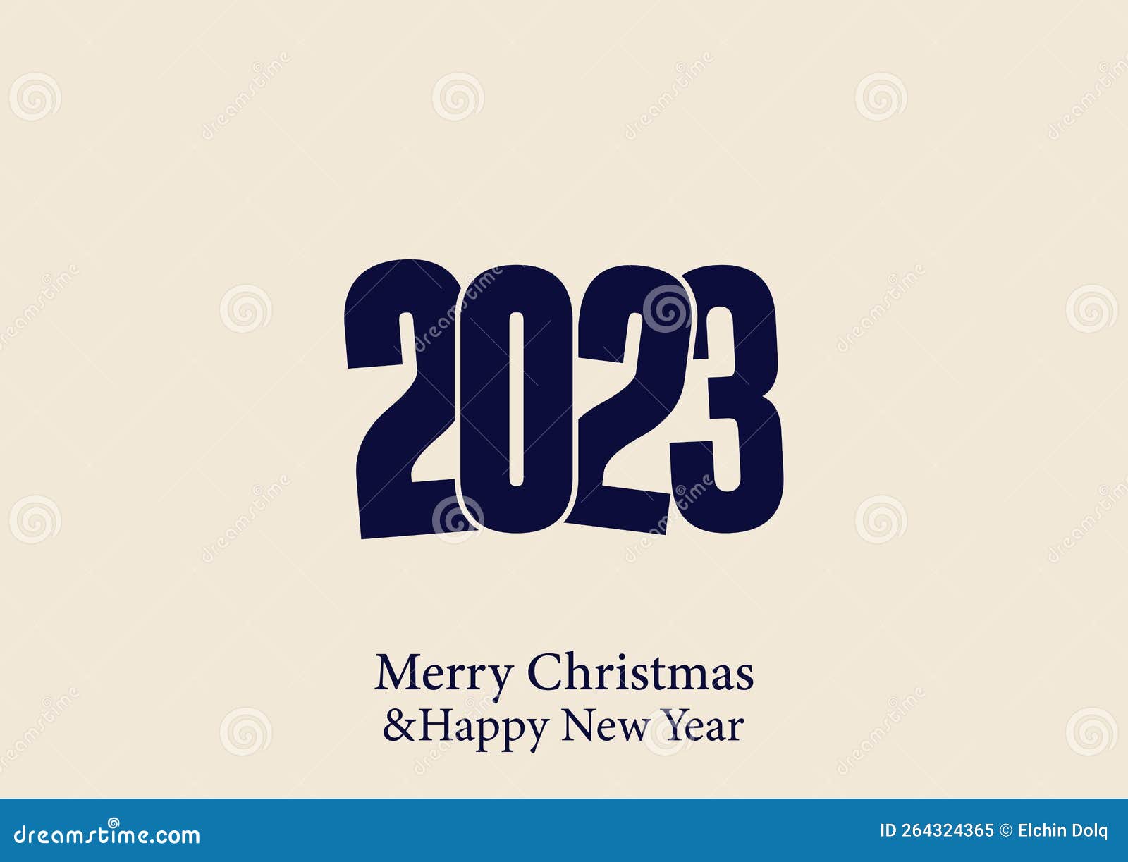 2023 new year text design stock vector. Illustration of card - 264324365