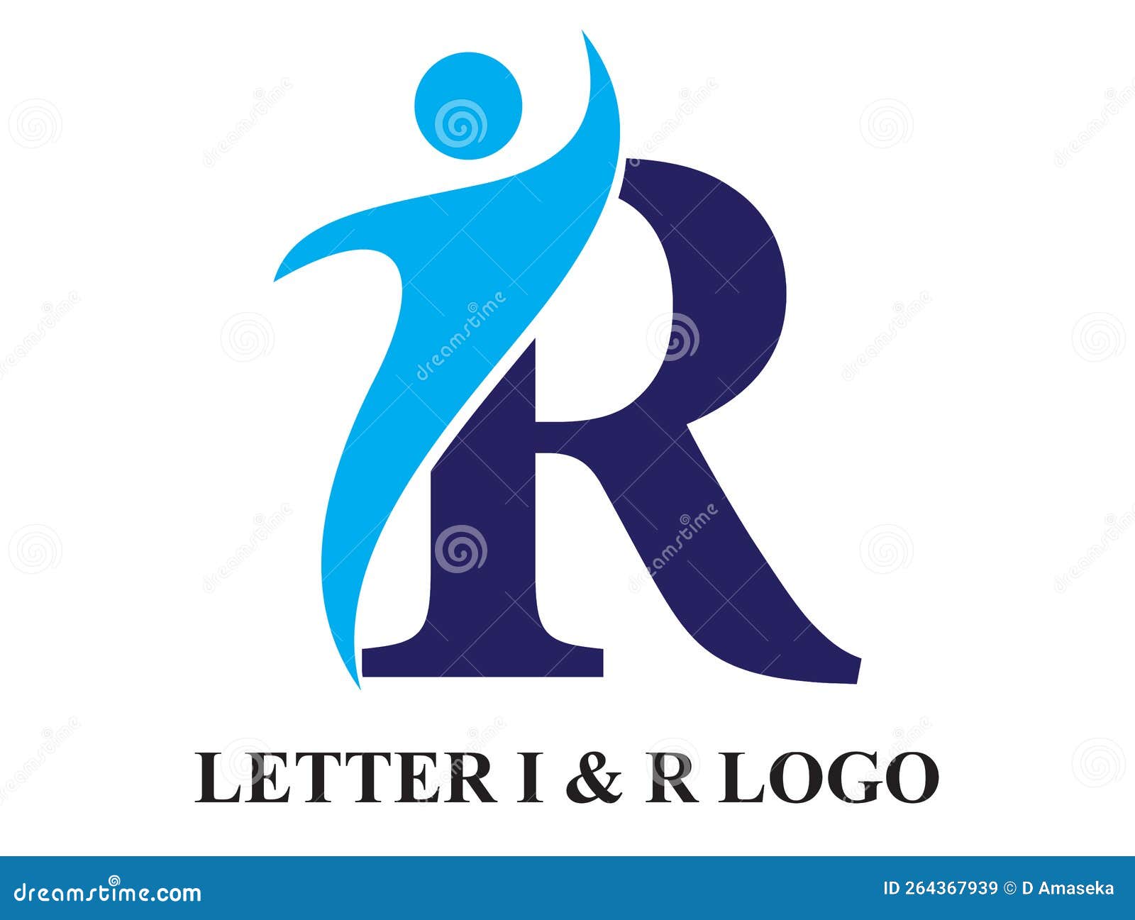 Letter R and I Design Creative Logo Design Stock Vector - Illustration ...