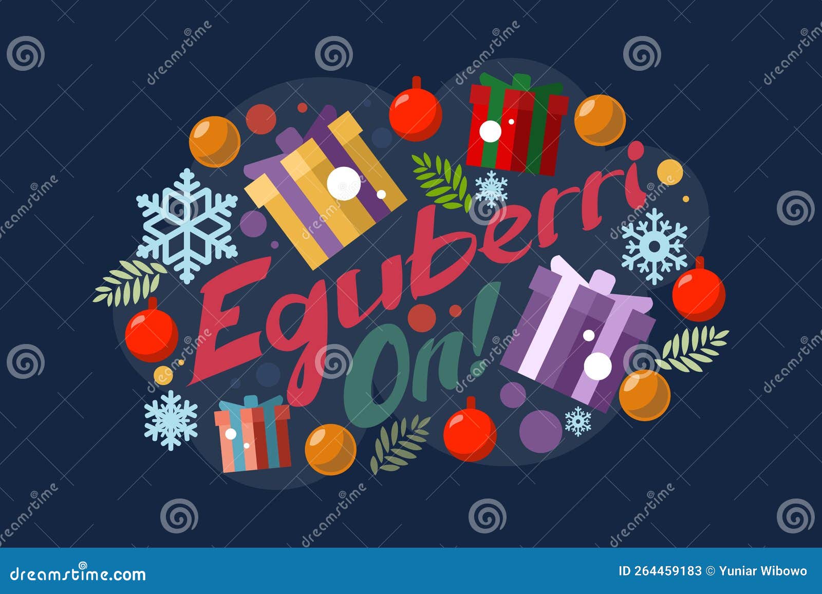 Translation: Merry Christmas. Eguberri on Vector Text Calligraphic ...