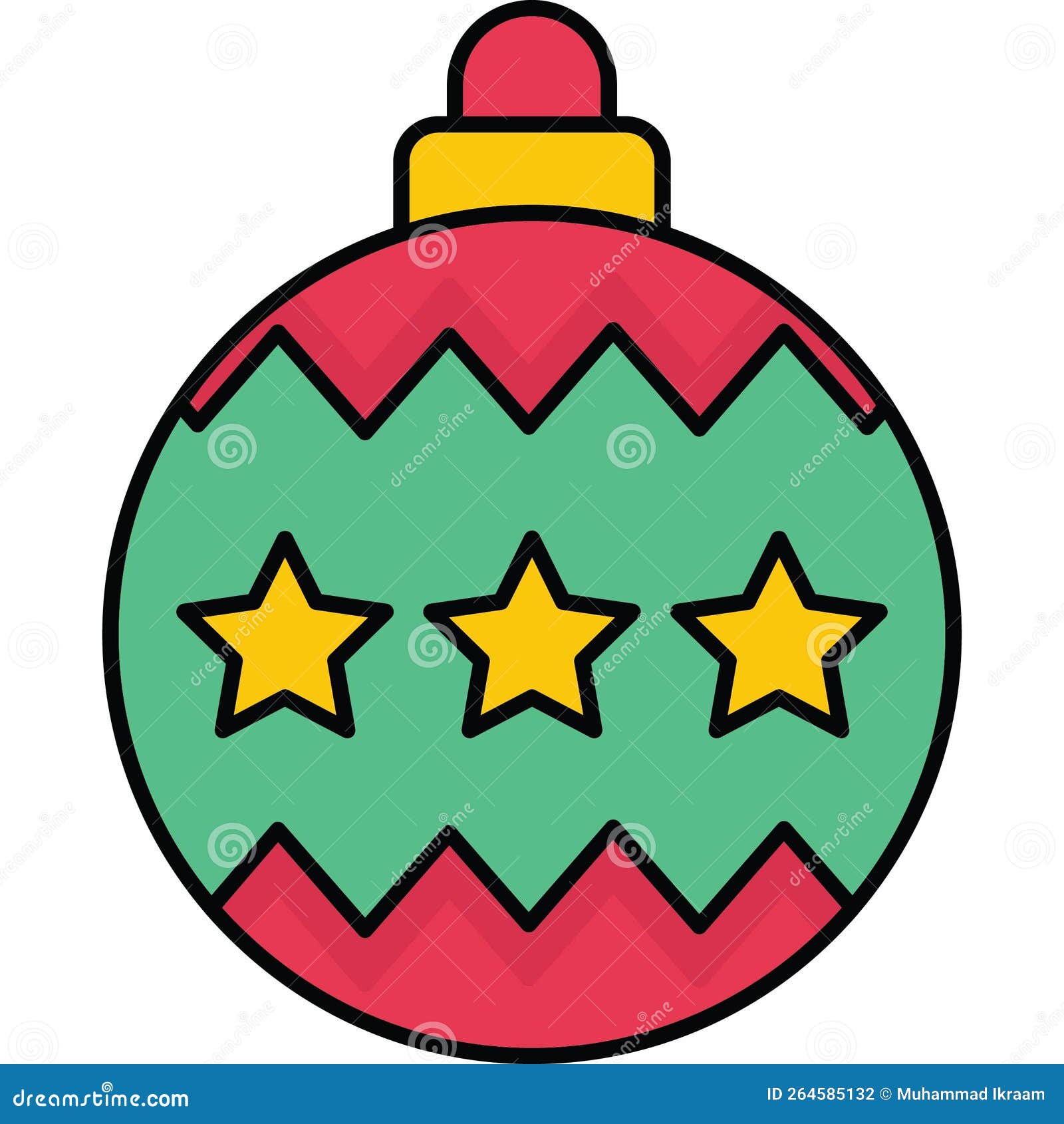 Christmas Ball Which Can Easily Modify or Edit Stock Vector ...