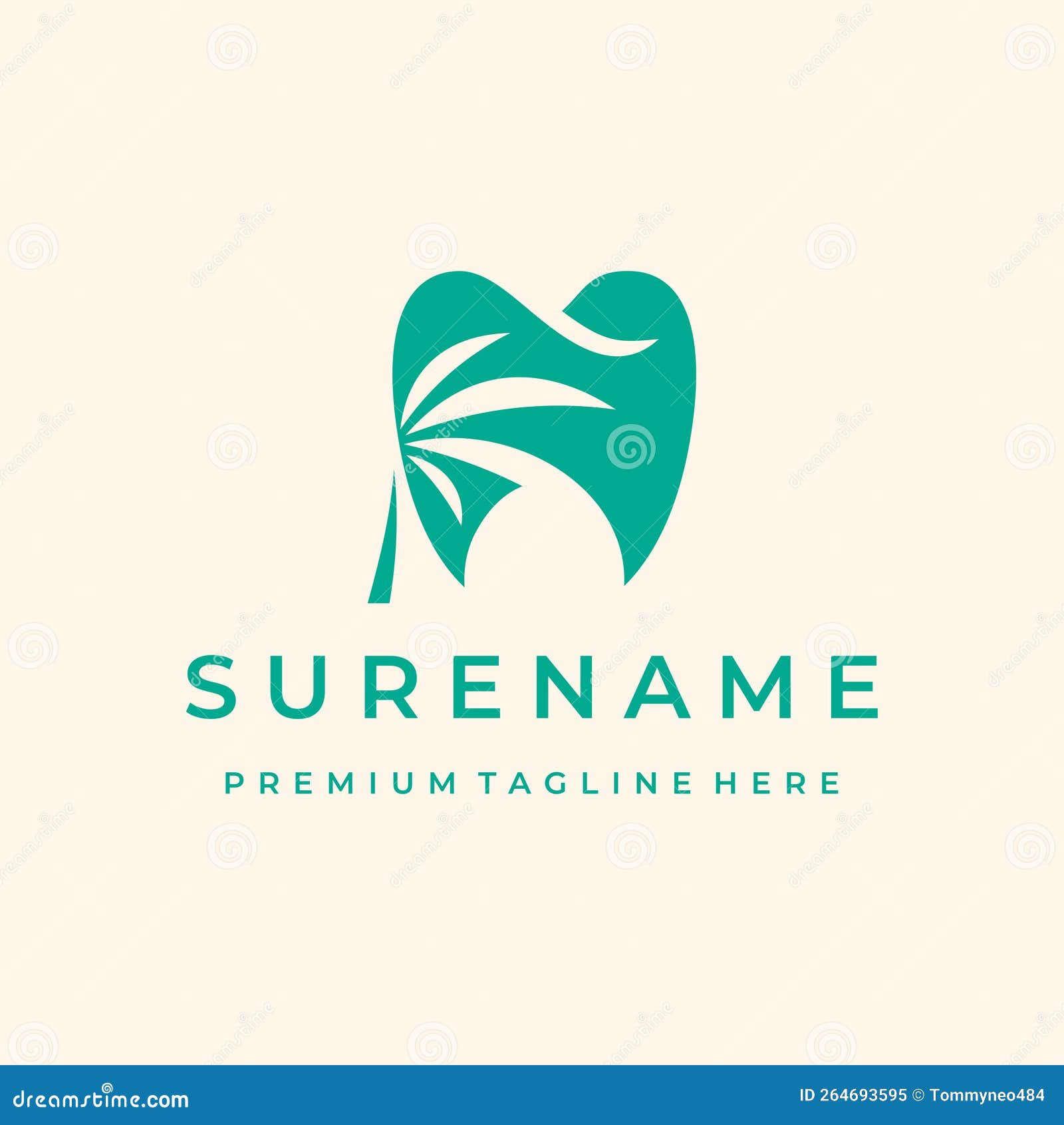 Palm Dental Tropical Tree Dentist Health Care Logo Design Vector ...