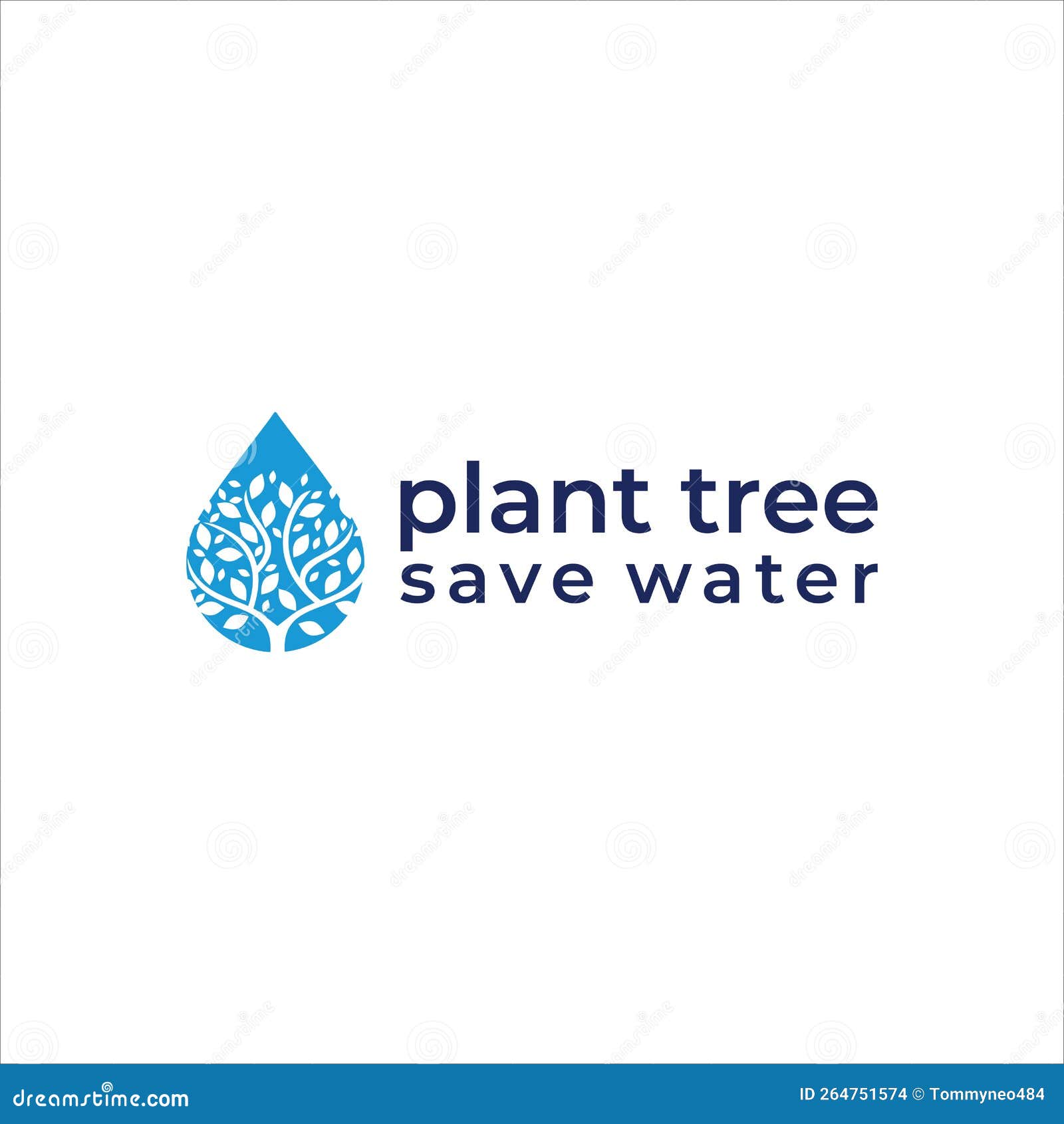 Plant Tree Save Water Fund Drop Water Care Donation Logo Vector Icon ...