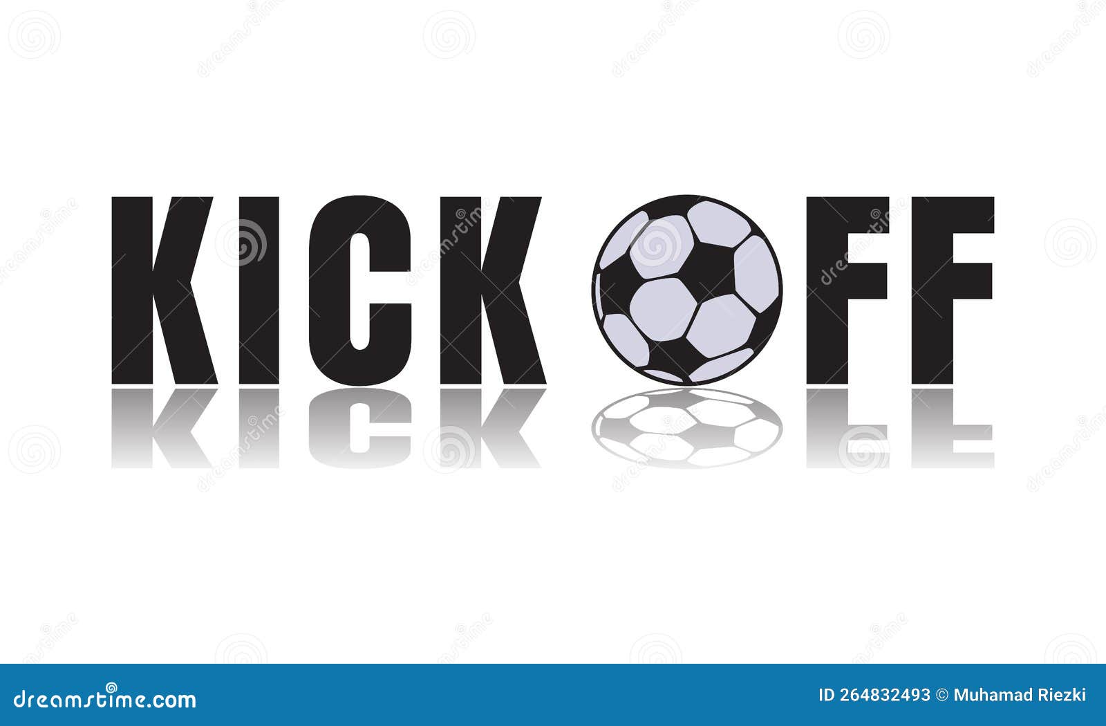 Kick Off Text Effect Creative Concept Vector. Football Style and ...