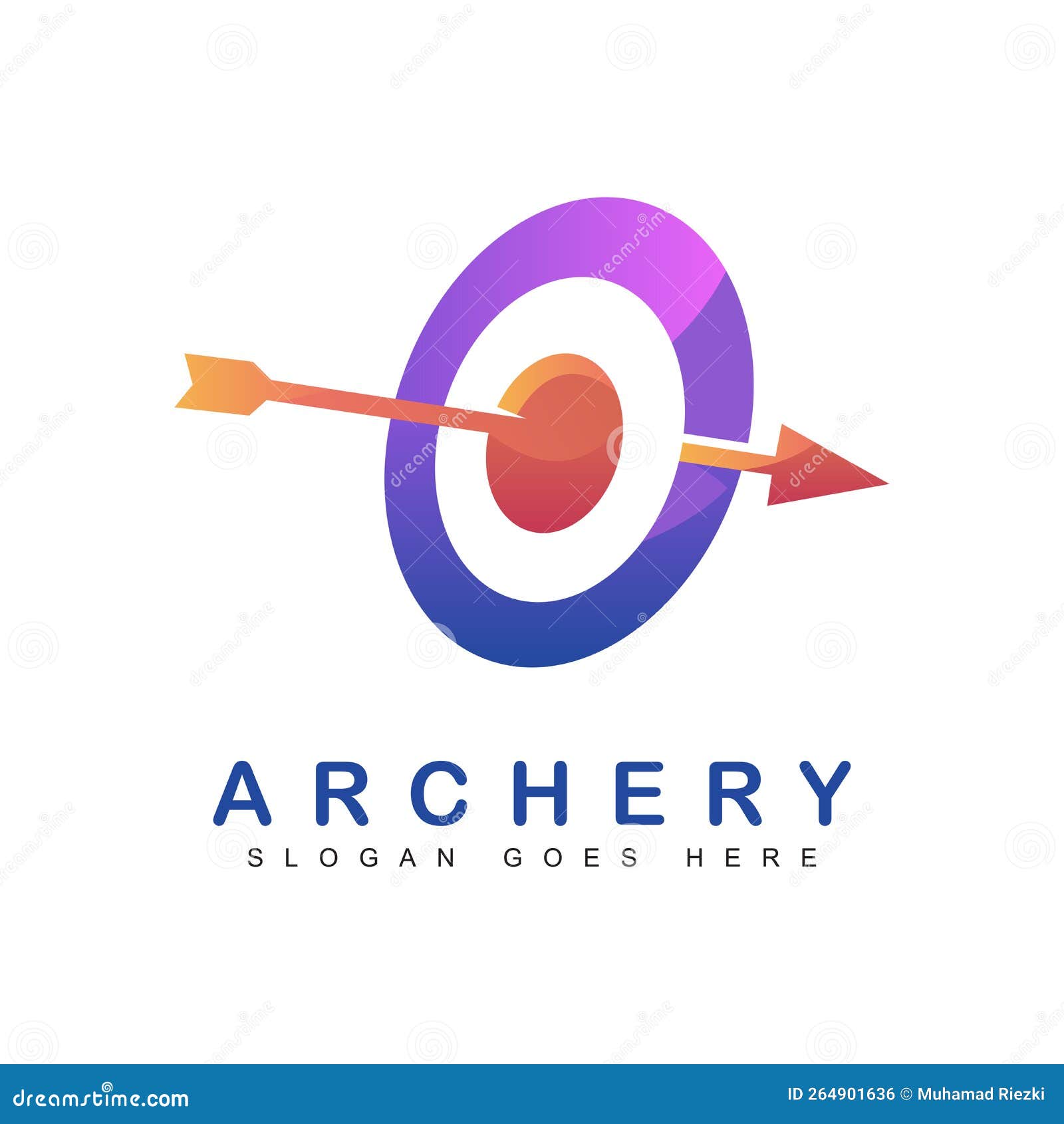 Archery Logo Illustration Vector. Target Creative Icon, Successful Shot ...