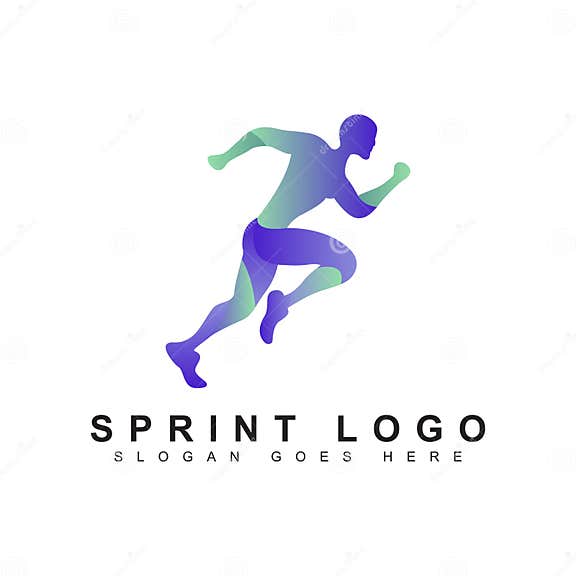 Fast Run Logo Illustration Vector. Creative Sprint Logo Design Stock ...