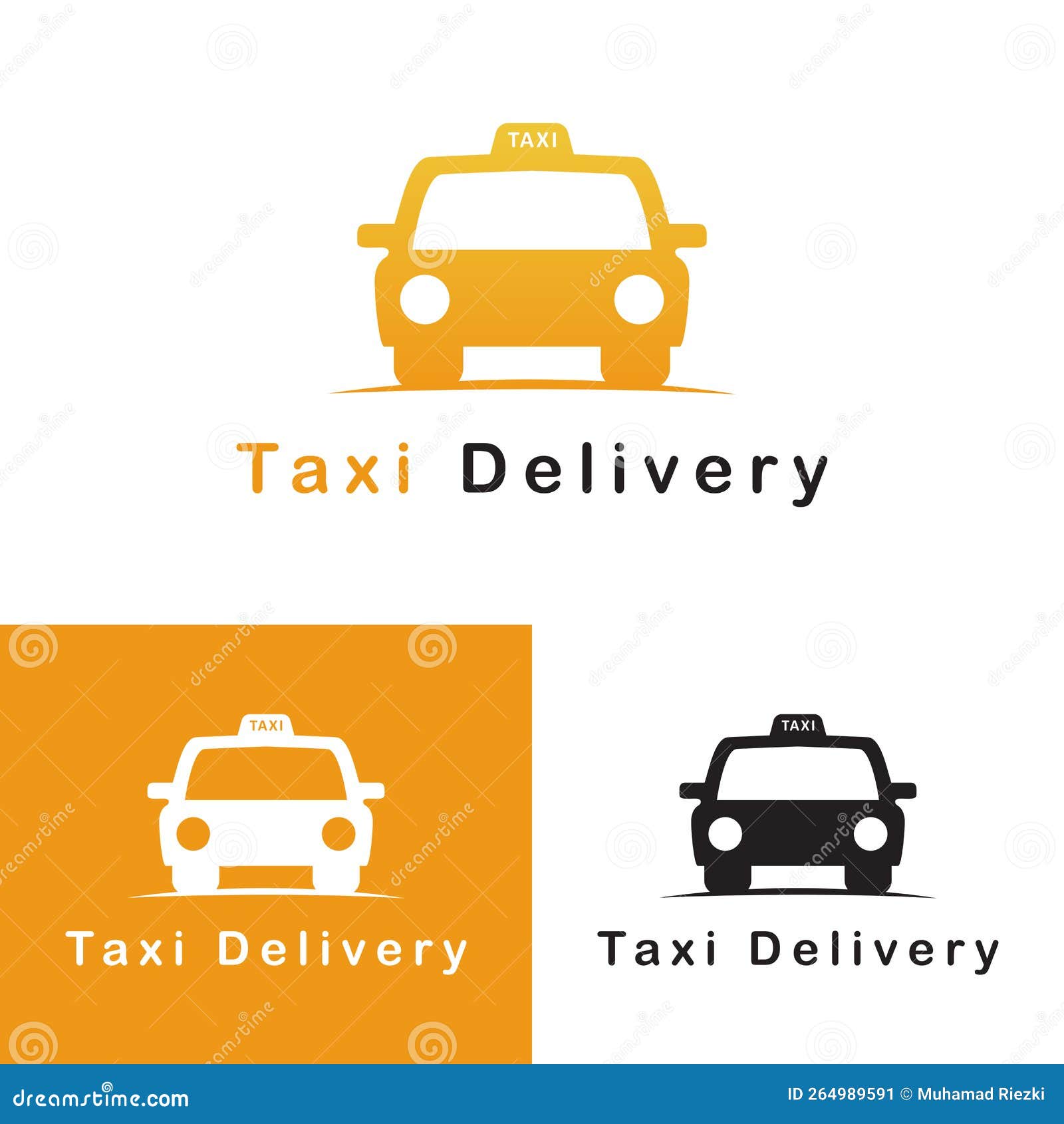 Delivery Taxi Logo Illustration Vector. Taxi Yellow Service Icon. Eps2 ...