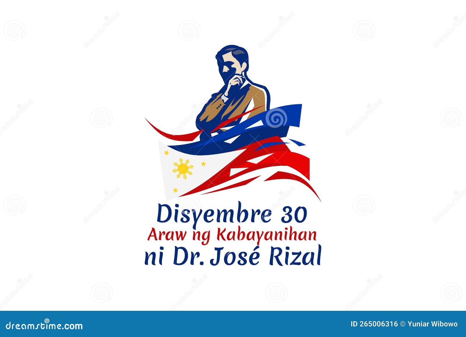 Translation: December 30, Heroes Day of Dr. Jose Rizal. Happy Rizal Day ...