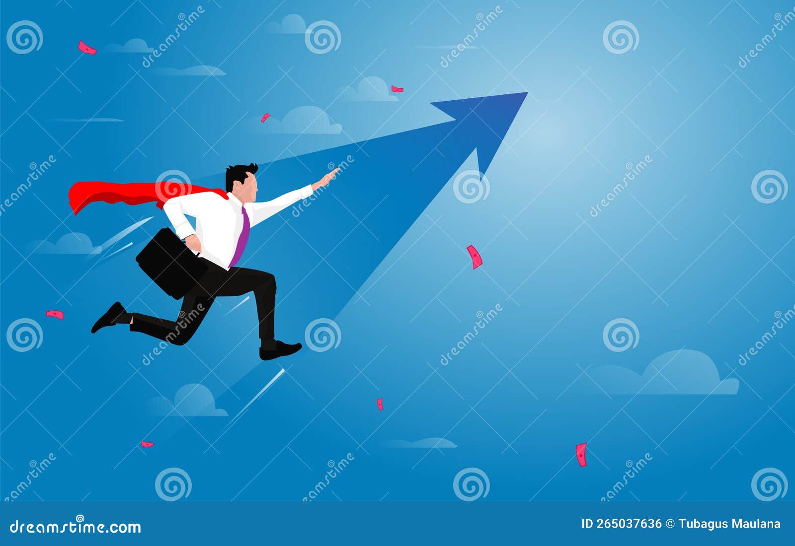 Employee Career Vector Poster Arrow Super Stock Vector - Illustration ...