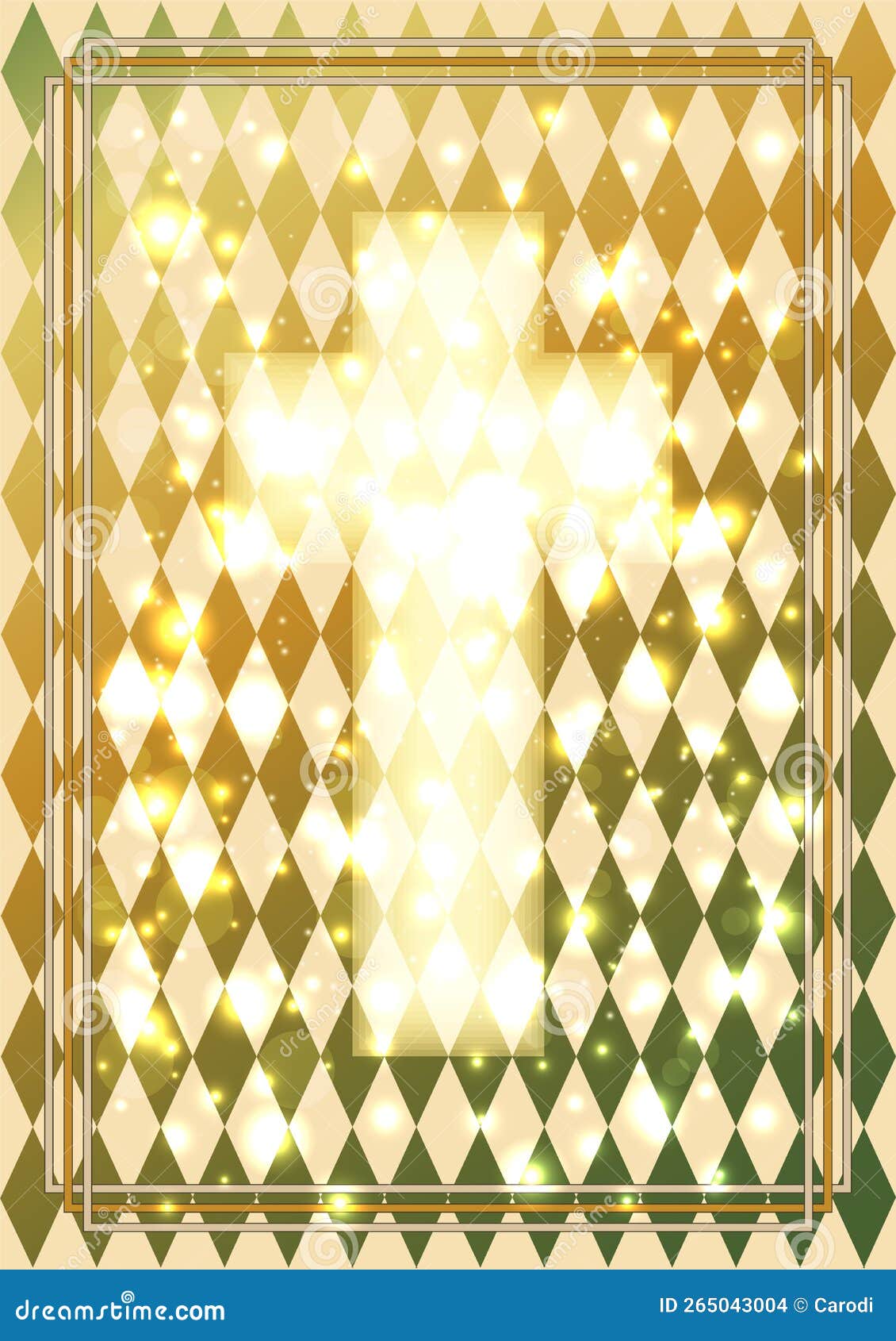 Christian Cross, Invitation Card Stock Vector - Illustration of ...