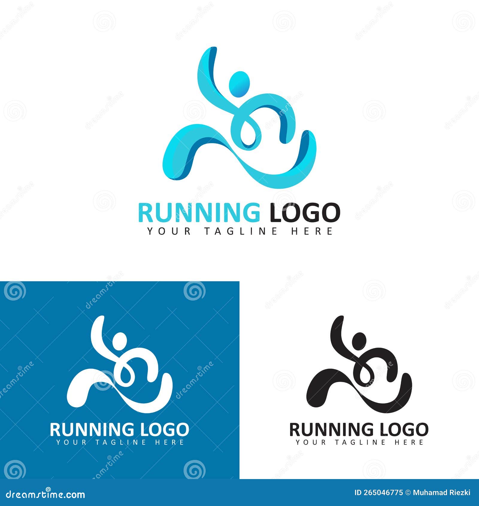 Abstract Runner Logo Design. Running Sport Sign Vector. Eps2 Stock ...