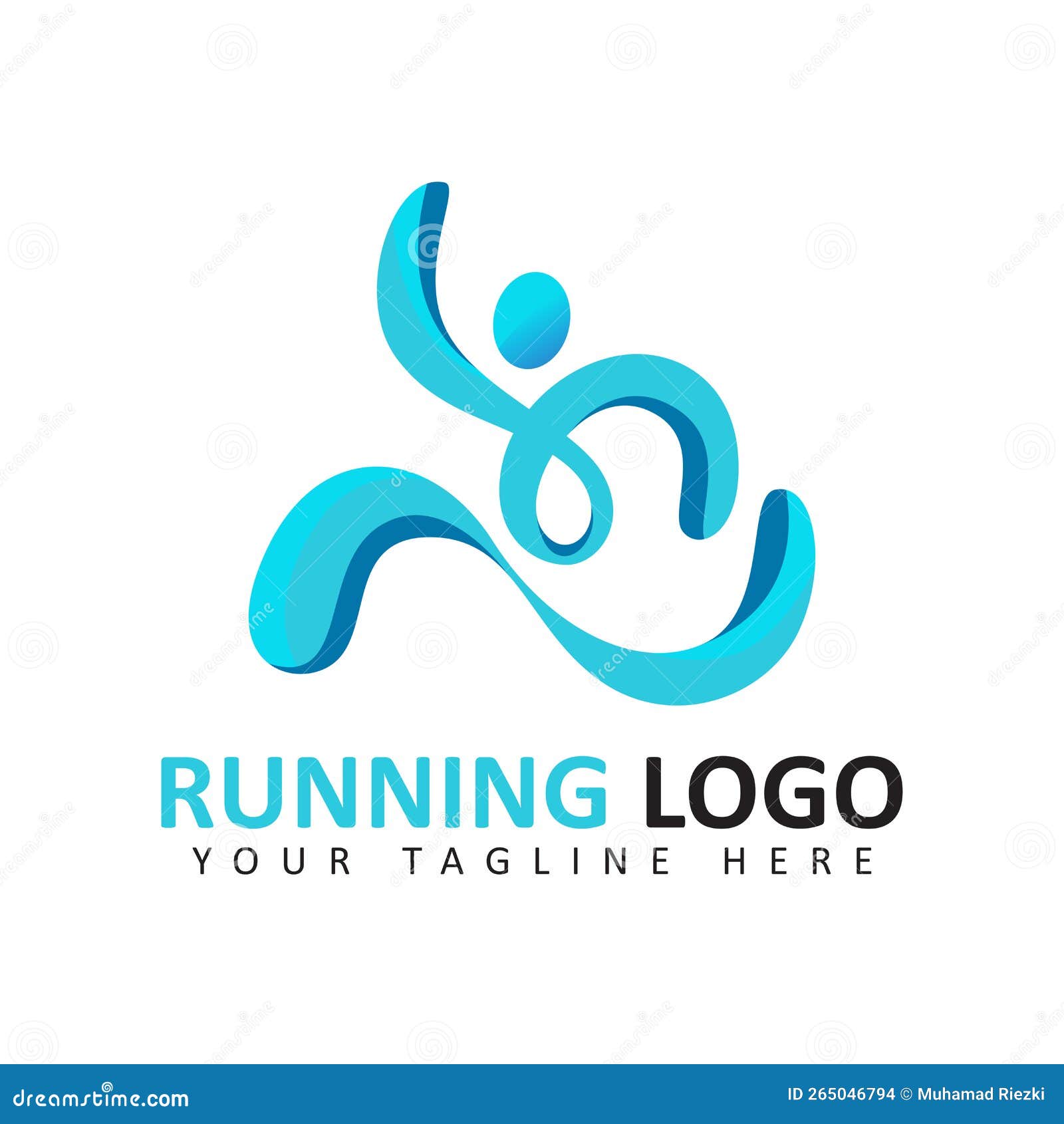 Abstract Runner Logo Design. Running Sport Sign Vector Stock Vector ...