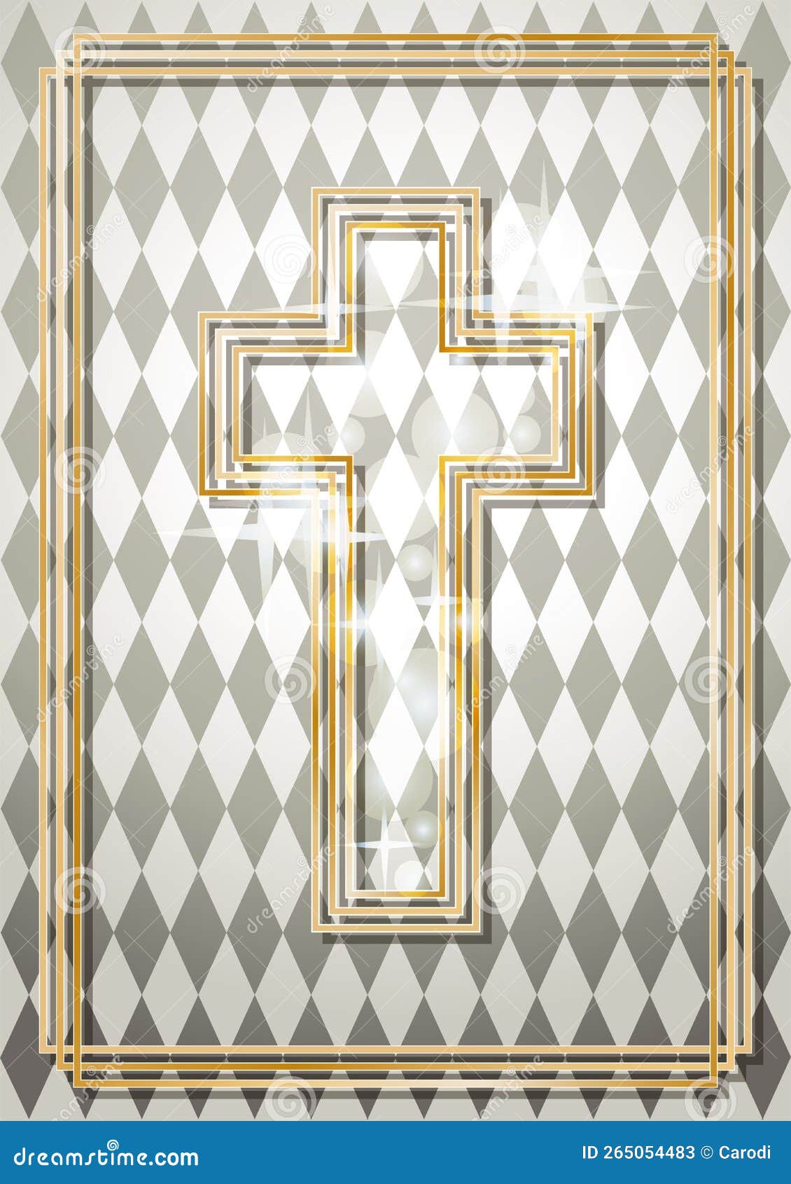 Christian Easter Cross, Invitation Vip Card, Stock Vector ...