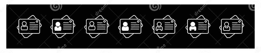 Dentification Card Symbol, Identity Vector Illustration on Driver ...